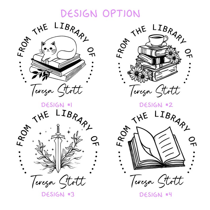 Personalized Book Embosser/custom Book Embosser/from the Library of ...