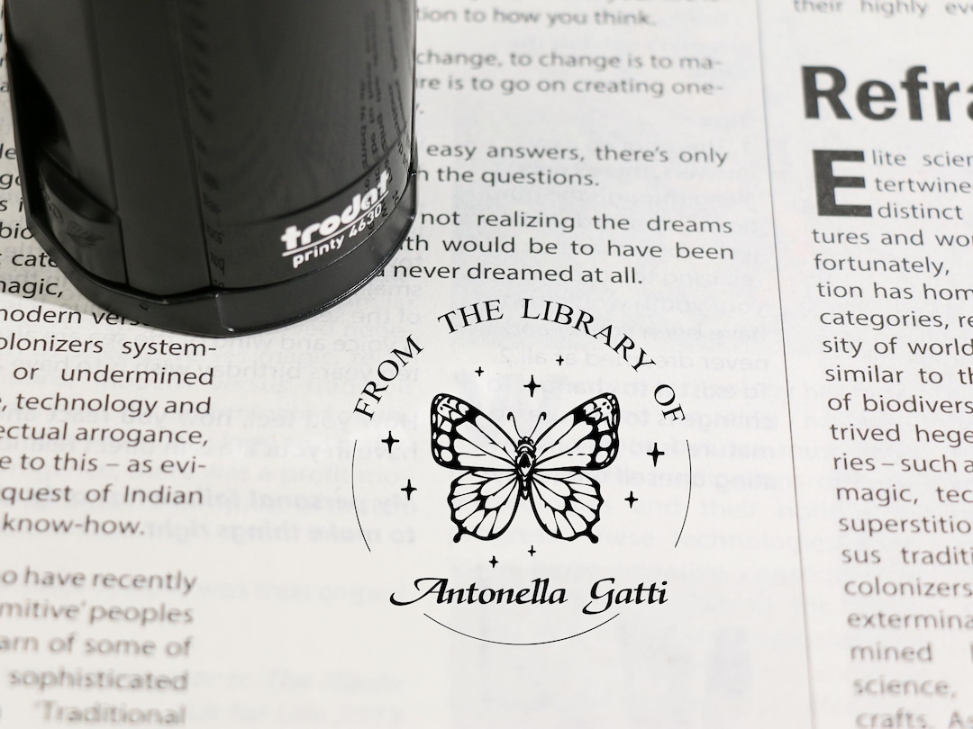 Personalized Book Stamp|library Stamp Personalized|library Stamp|custom ...
