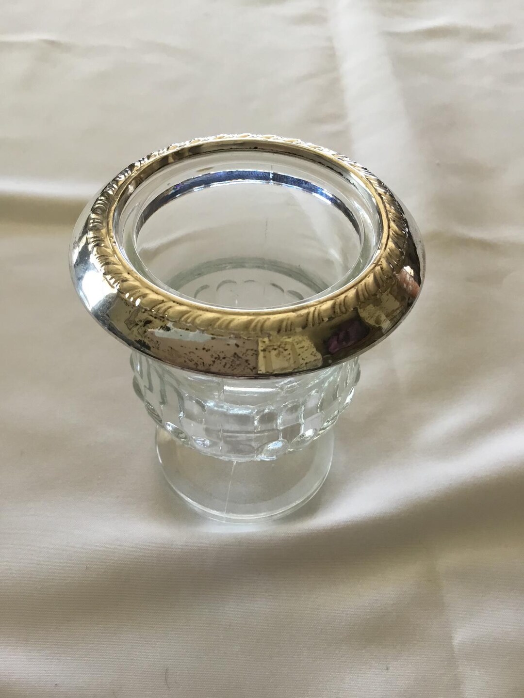 Sterling Silver Glass Toothpick Holder - FREE Shipping - Etsy