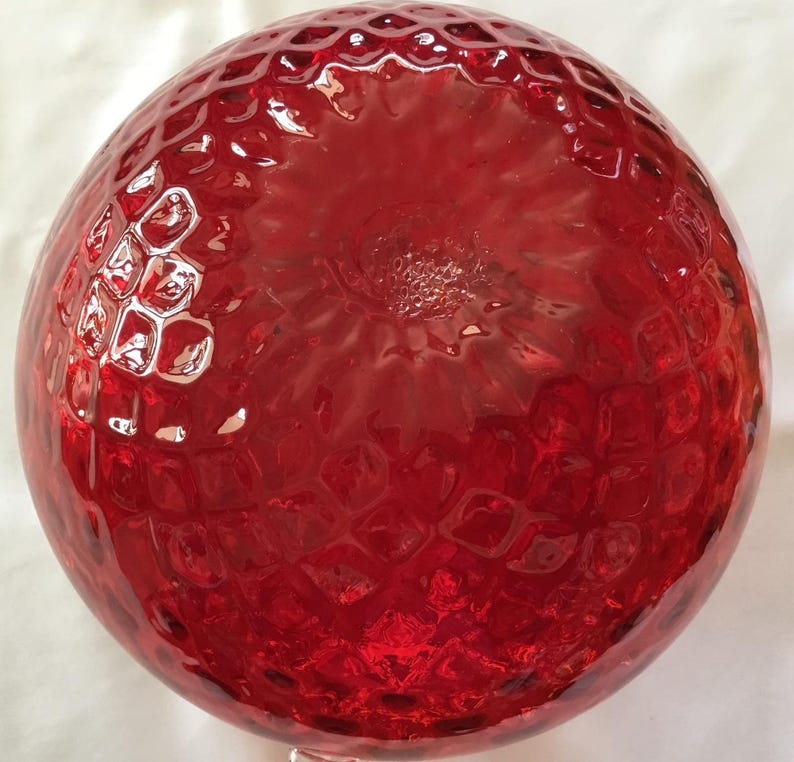 Gorgeous Hand Blown Red Glass Pouring Pitcher W/clear Glass Handle - Etsy