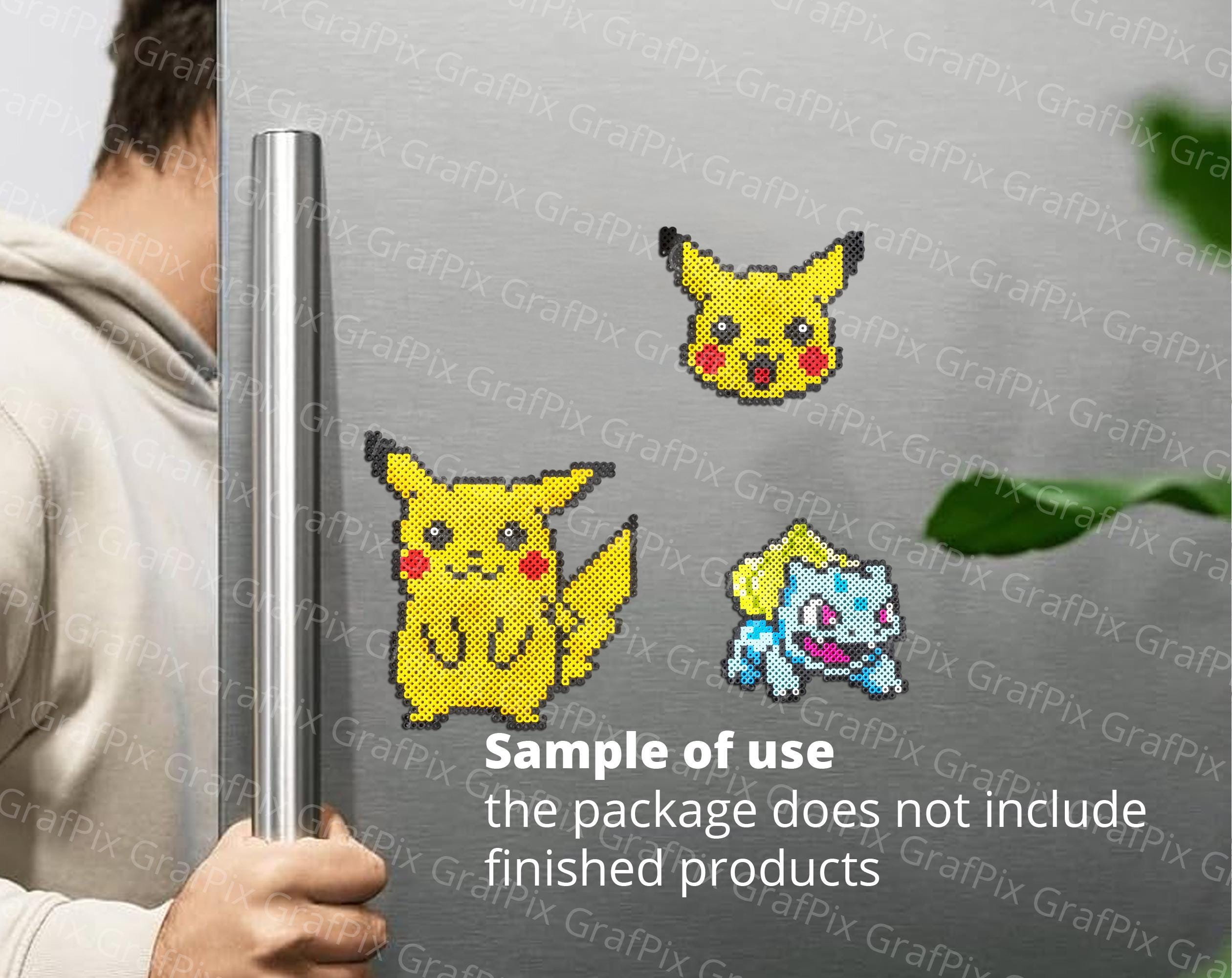 Pokemon Pikachu Perler Bead Pattern Collection, Sample Perler Beads for ...