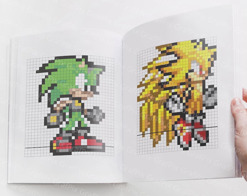 Sonic the Hedgehog Perler Bead Patterns: 36 Designs (PDF) - Etsy