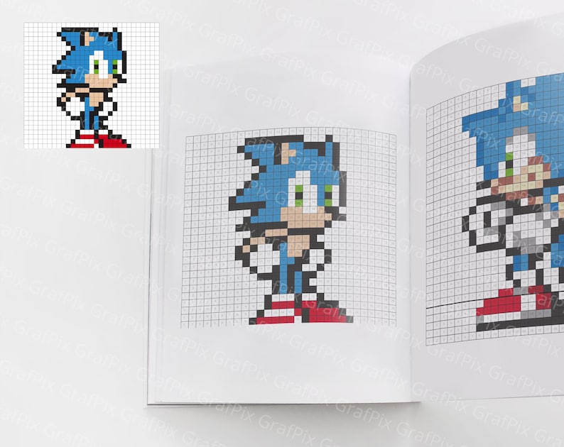 Sonic the Hedgehog Perler Bead Patterns: 36 Designs (PDF) - Etsy Canada