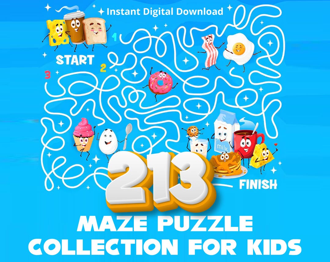 Maze Puzzle Collection for Kids: 236 Visual Perceptual Activities (PDF ...