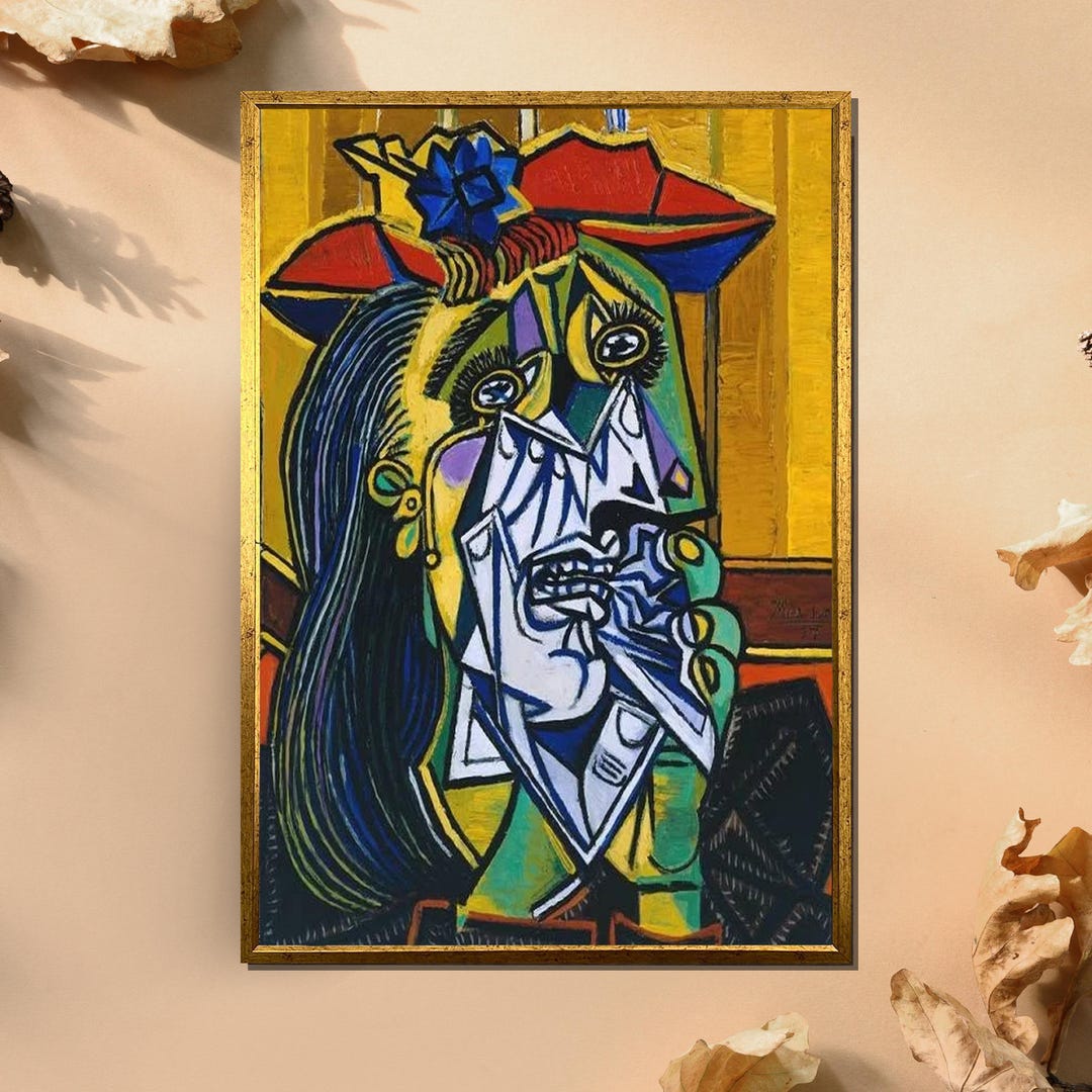 Picasso Weeping Woman Canvas, Cubist Art Print, Abstract Expressionist ...