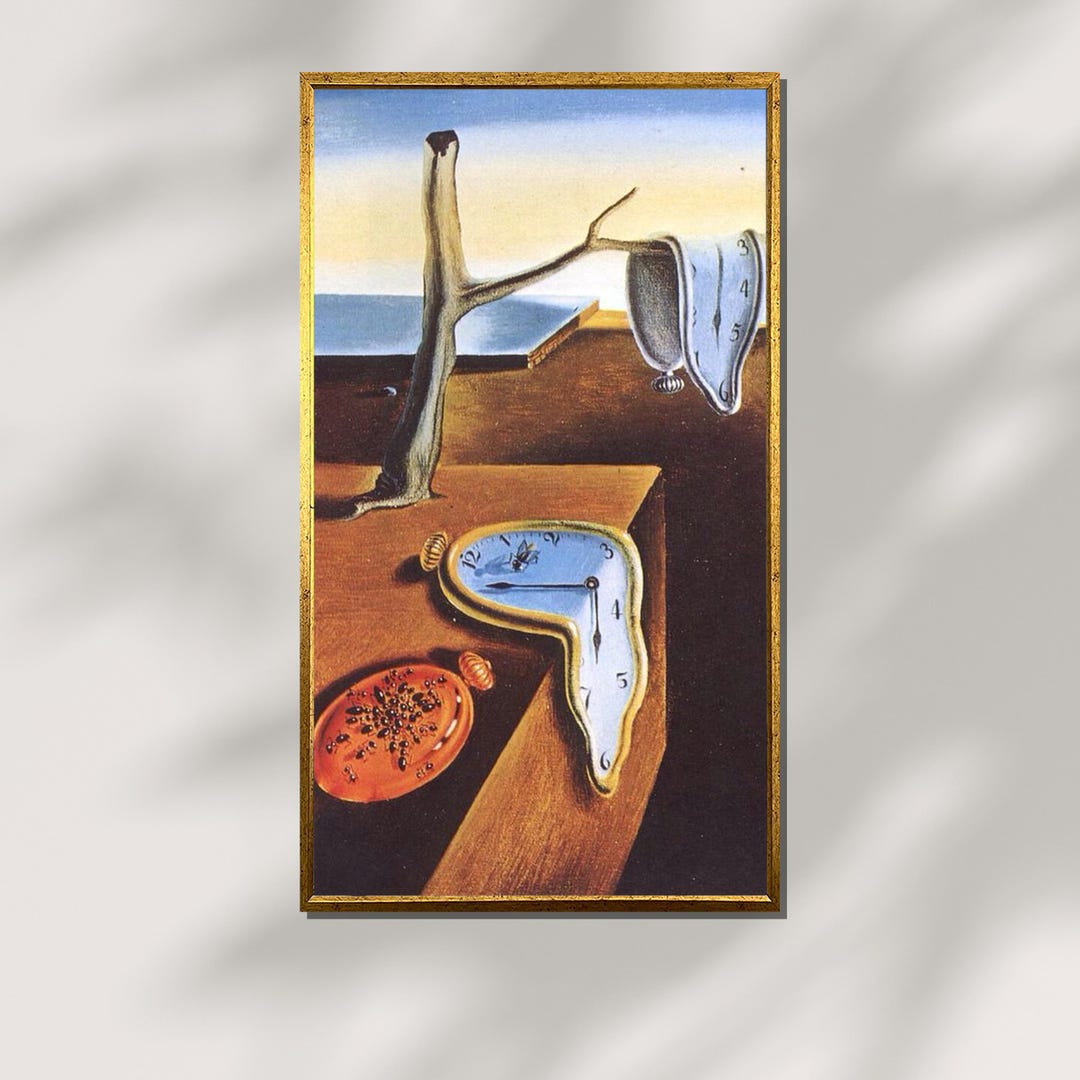 The Persistence of Memory, Salvador Dalí-inspired Surrealist Clock Art ...
