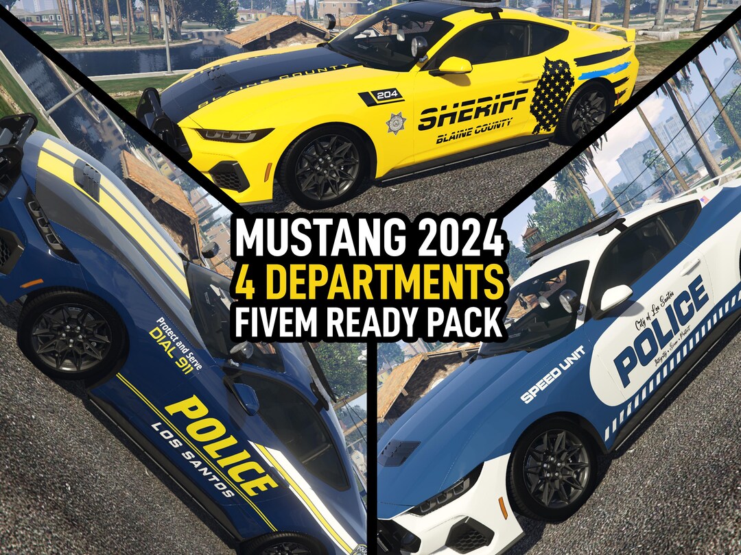 Mustang 2024 Lspd, Bcso and Sasp (fivem Ready) - Etsy Australia