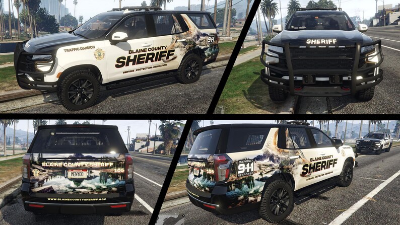 Tahoe 2021 BCSO Livery (fivem Ready) - Etsy