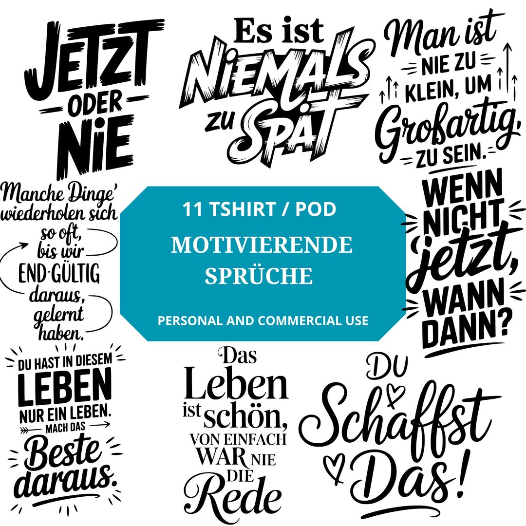 German Motivation Sayings Svg Png Bundle Saying Svg T-shirt Svg Cricut ...
