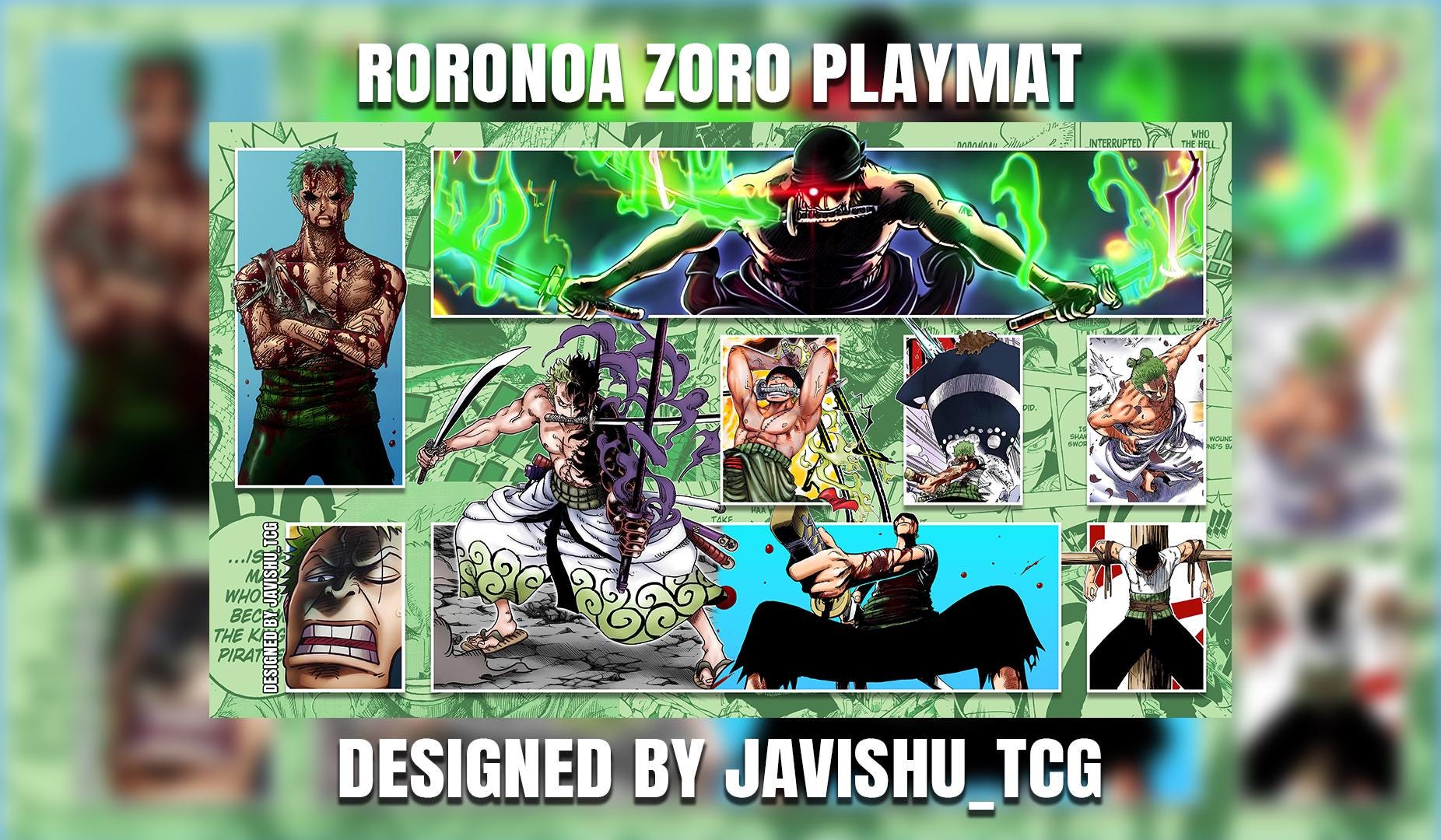 RORONOA ZORO PLAYMAT - Etsy