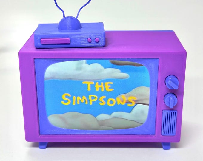 The Simpsons Mini TV – Fully Functional Tiny Retro Television No Wi‑fi ...