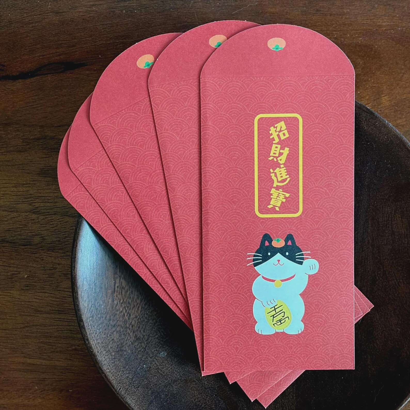 2026 Lunar New Year Lucky Red Envelope CNY Good Luck Cute Cat Cantonese ...