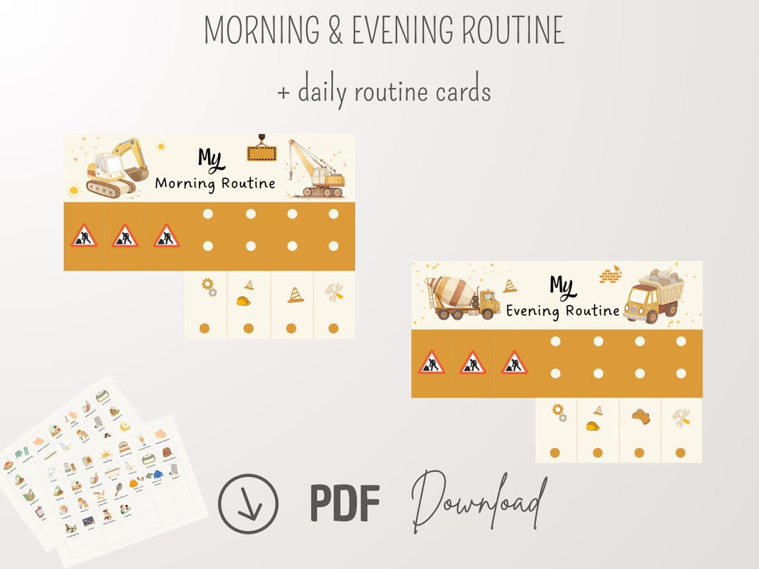 Montessori Daily Routine Cards Printable – Kids Visual Schedule ...