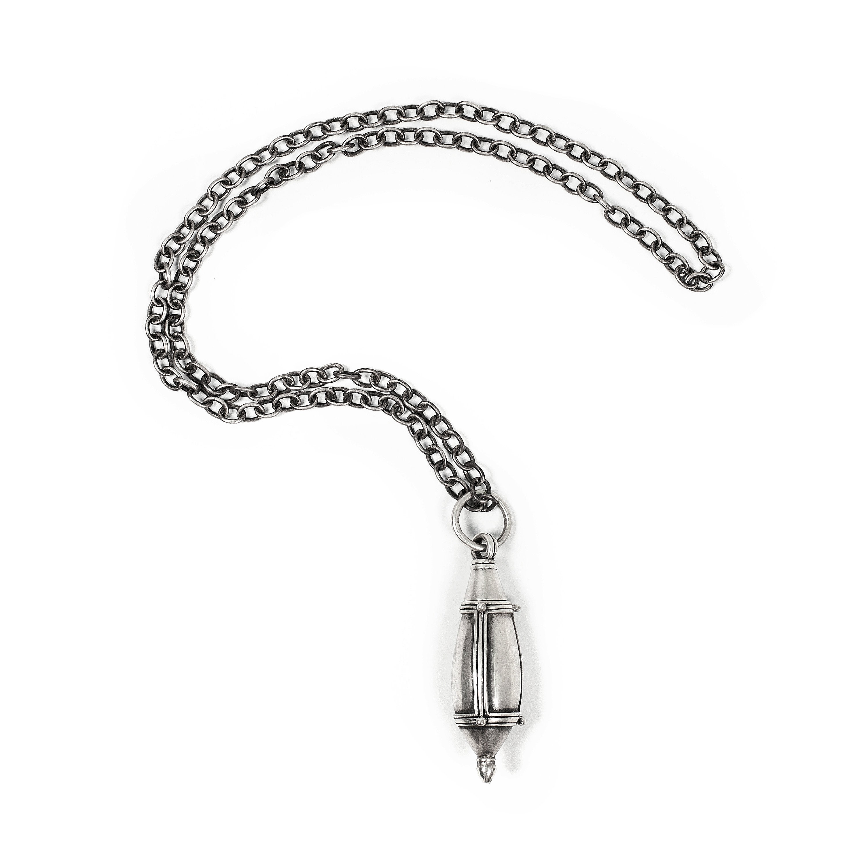 Large LANTERN PENDANT NECKLACE Bottle Pendant Necklace - Etsy