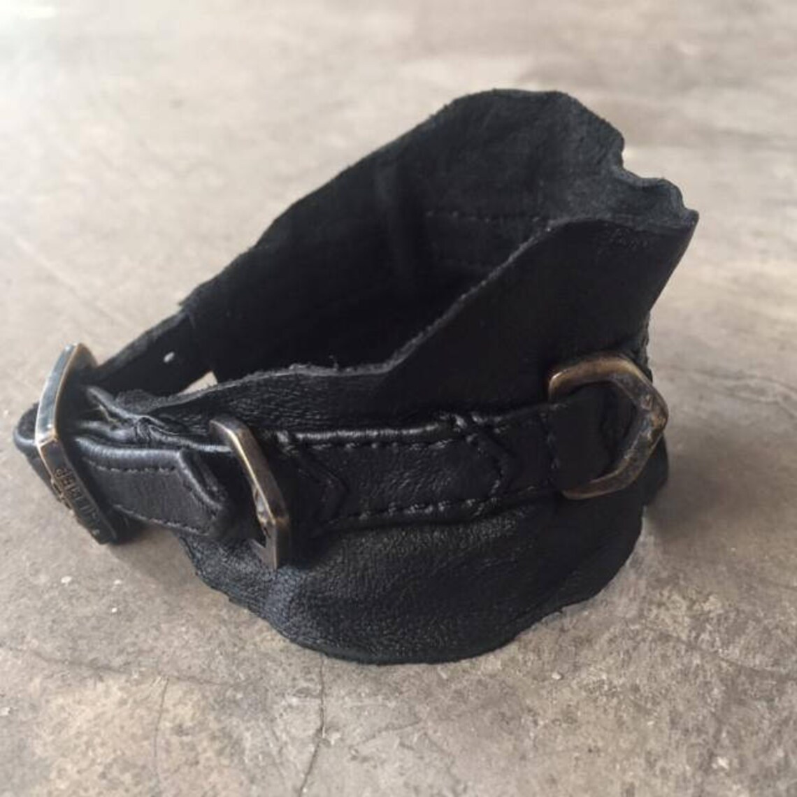 D RING RAW CUFF Adjustable Premium Leather Cuff With Custom - Etsy