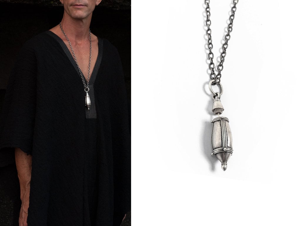 Large LANTERN PENDANT NECKLACE Bottle Pendant Necklace - Etsy