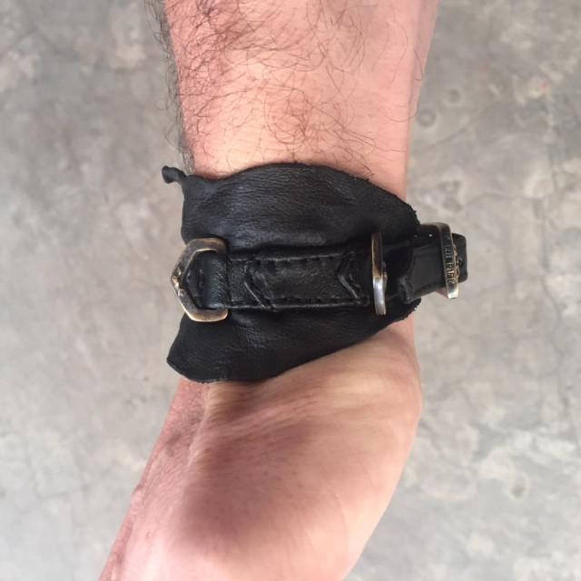 D RING RAW CUFF Adjustable Premium Leather Cuff With Custom - Etsy