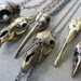 SACRED IBIS SKULL - Solid Brass Skull Pendant Necklace - Bird Skull ...