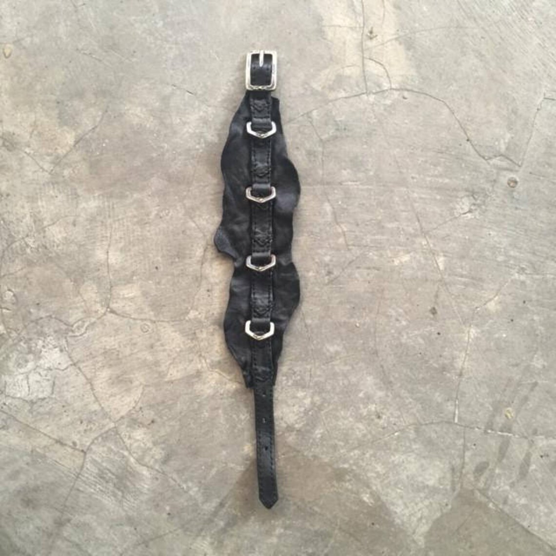 D RING RAW CUFF Adjustable Premium Leather Cuff With Custom - Etsy