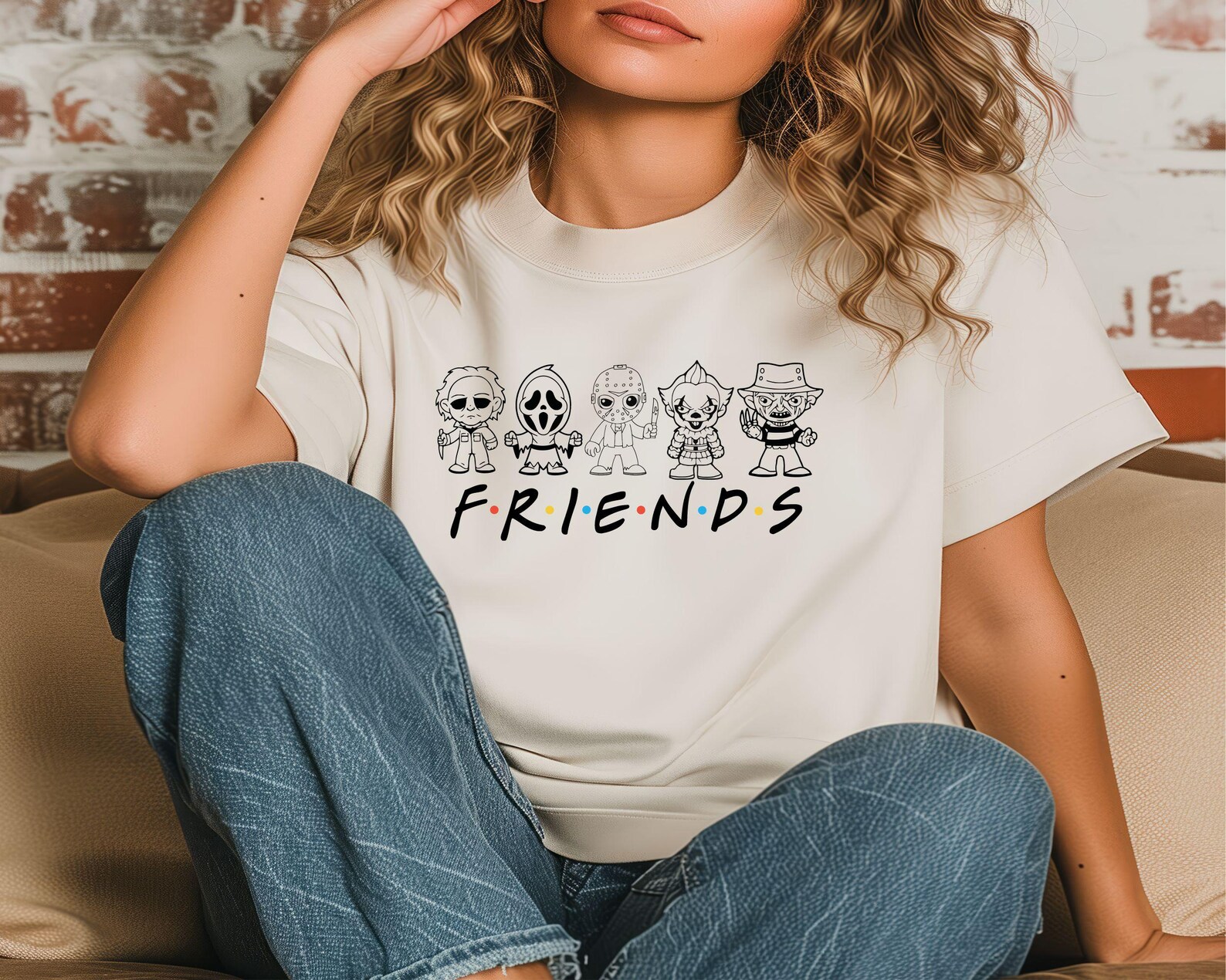 Halloween Friends Svg, Horror Friends Png, Clipart, Halloween T-shirt ...
