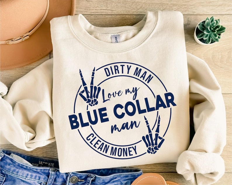 Blue Collar Man Svg Png, Blue Collar Svg, Sublimation Design, Cut Files ...