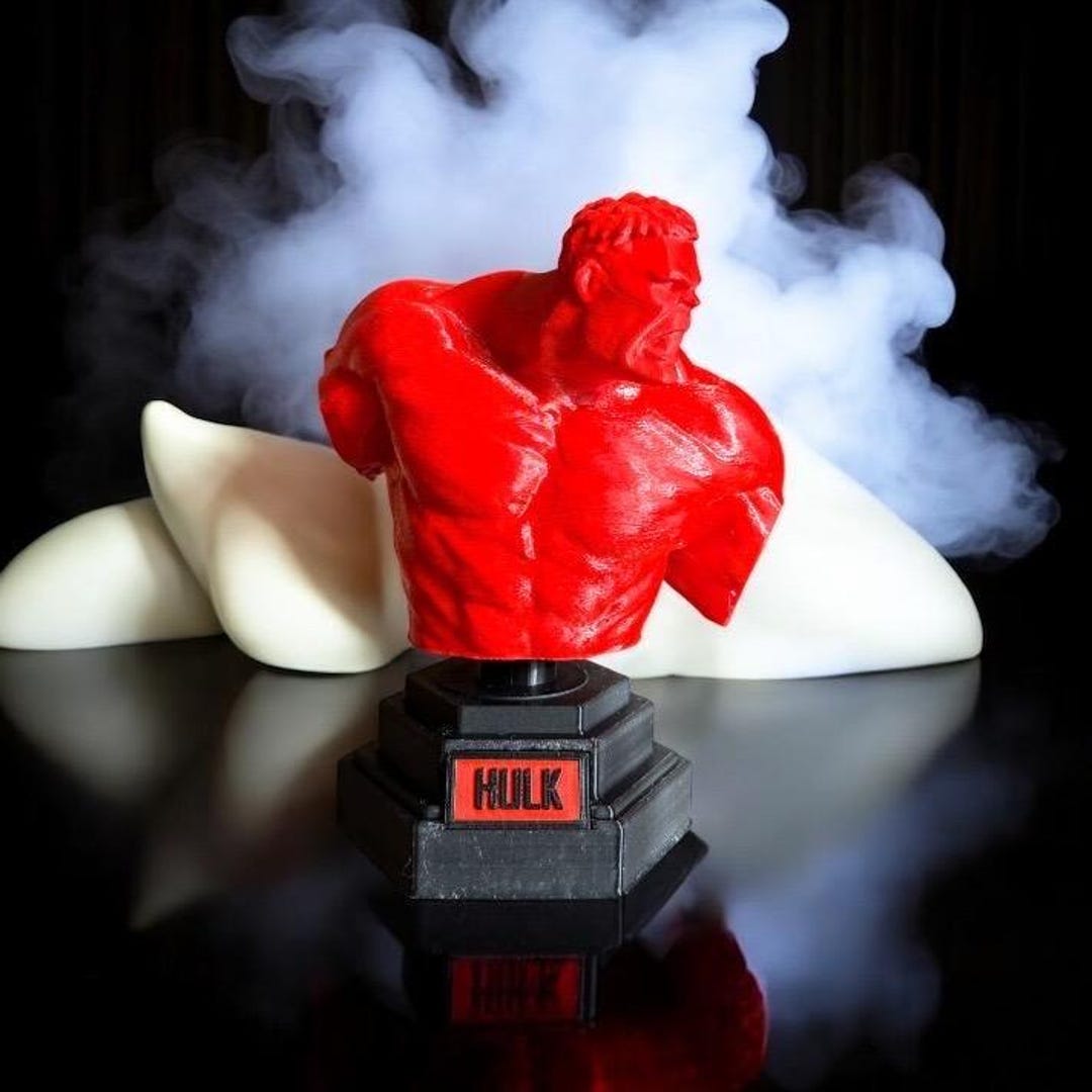 Red Hulk Bust / 3D Printed / Red Hulk Figure / Marvel Legends Red Hulk ...
