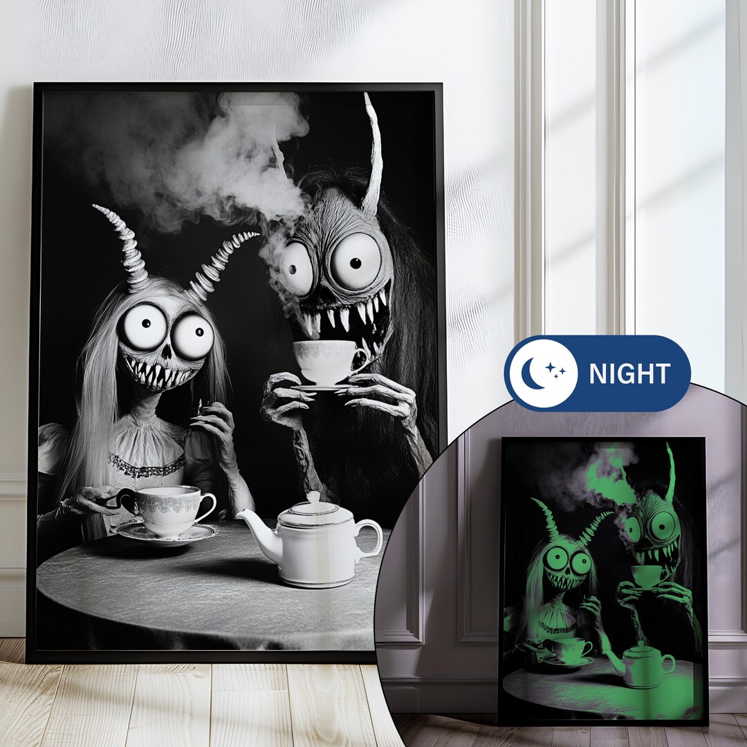 Weird Monsters Glow in the Dark Poster, Oddities & Necessities Wall Art ...