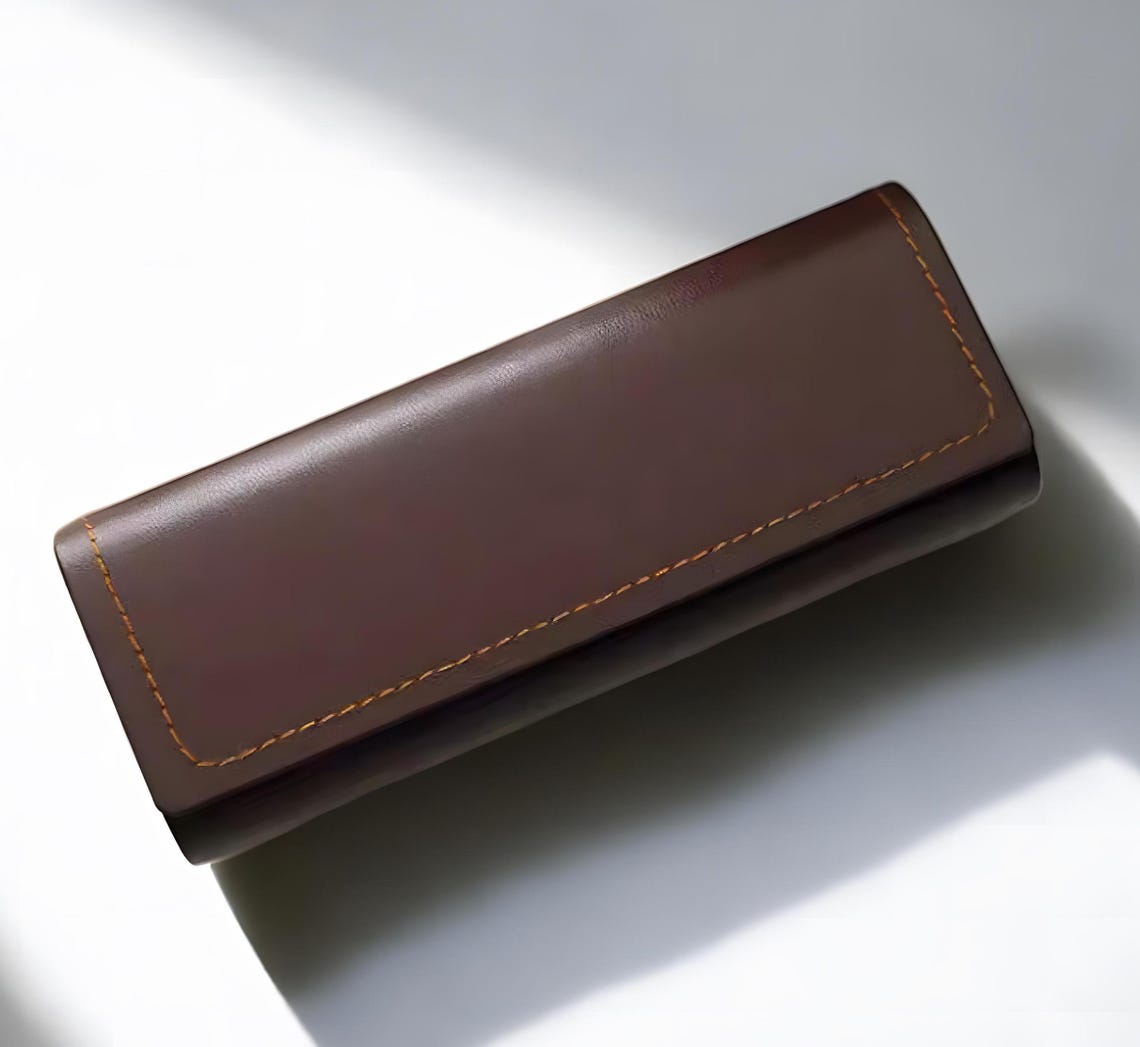 Personalized Leather Eyeglass Case | Custom Glasses Holder ...