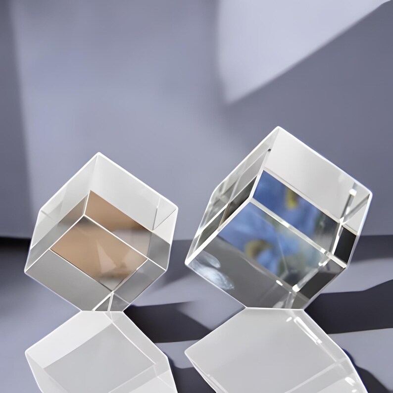 Custom 3D Crystal Pet Photo Cube – Personalized Laser Engraved Glass ...