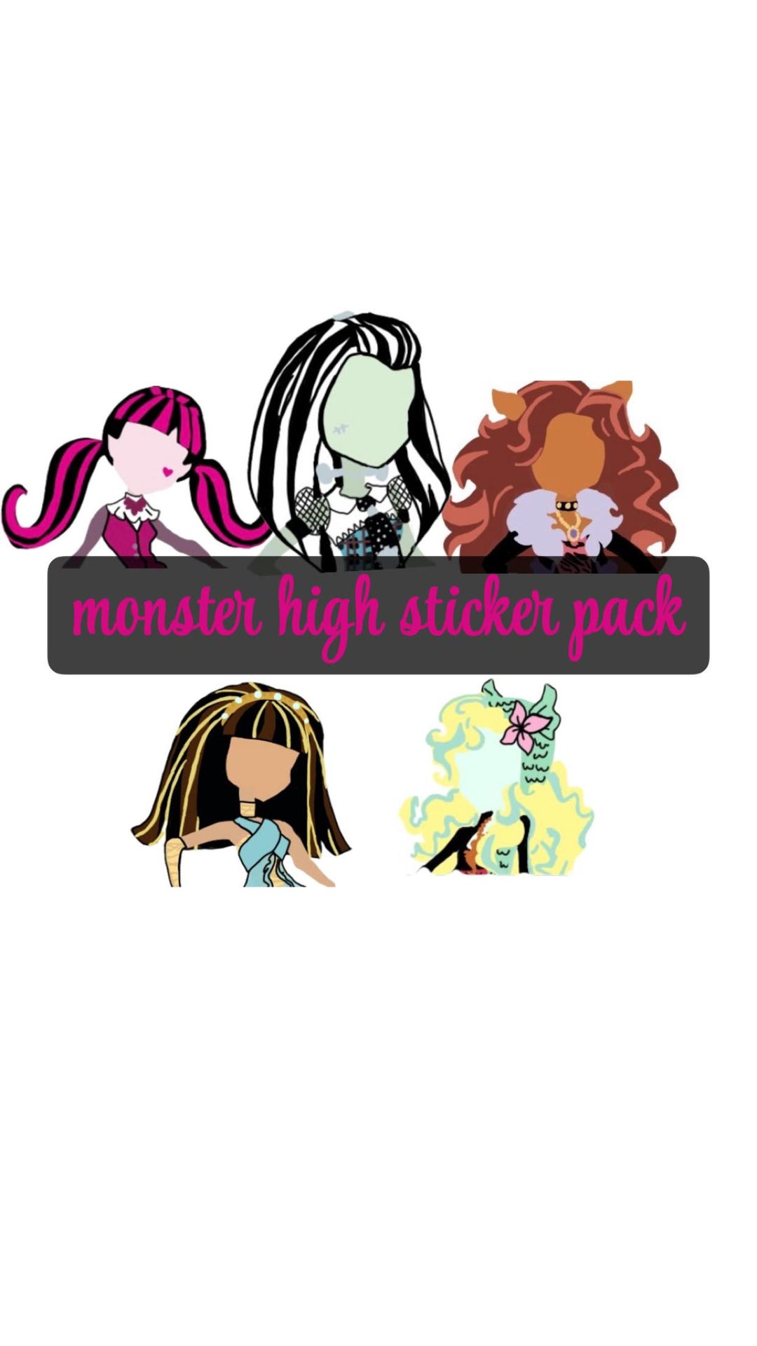 Monster High Sticker Pack - Etsy