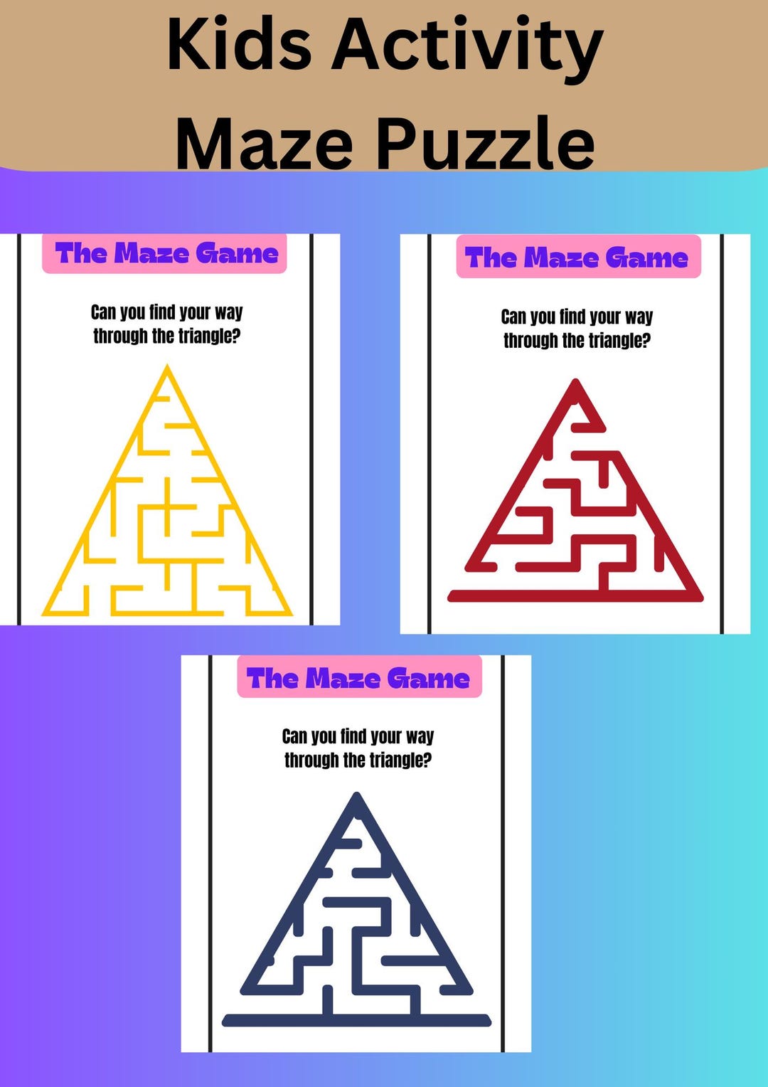 Engage Young Minds With Challenging Printable Maze Puzzles, Fun and ...