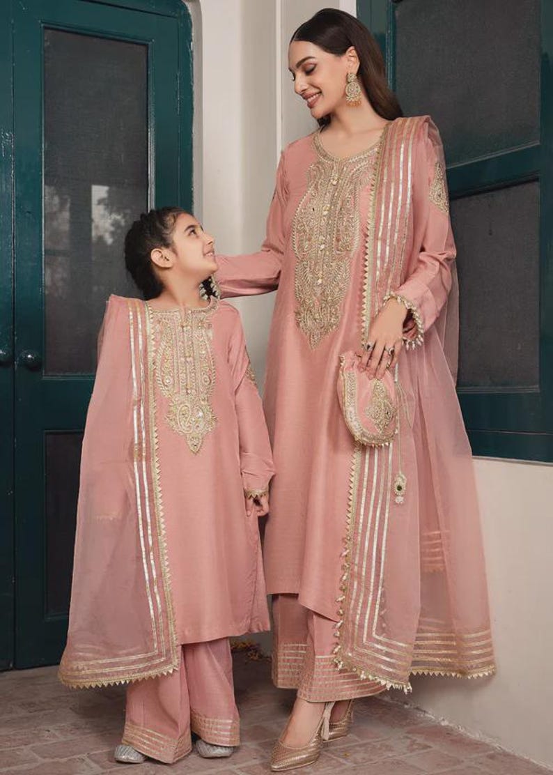 Pakistani Kurta Set | Mommy and Me Eid Dress | Matching Mother Daughter ...