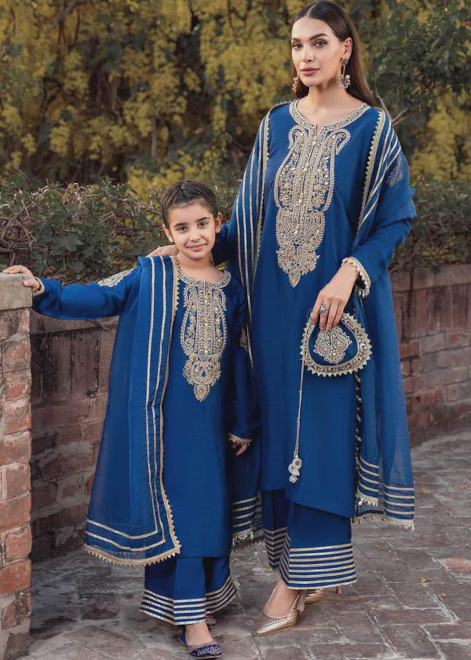 Pakistani Kurta Set | Mommy and Me Eid Dress | Matching Mother Daughter ...