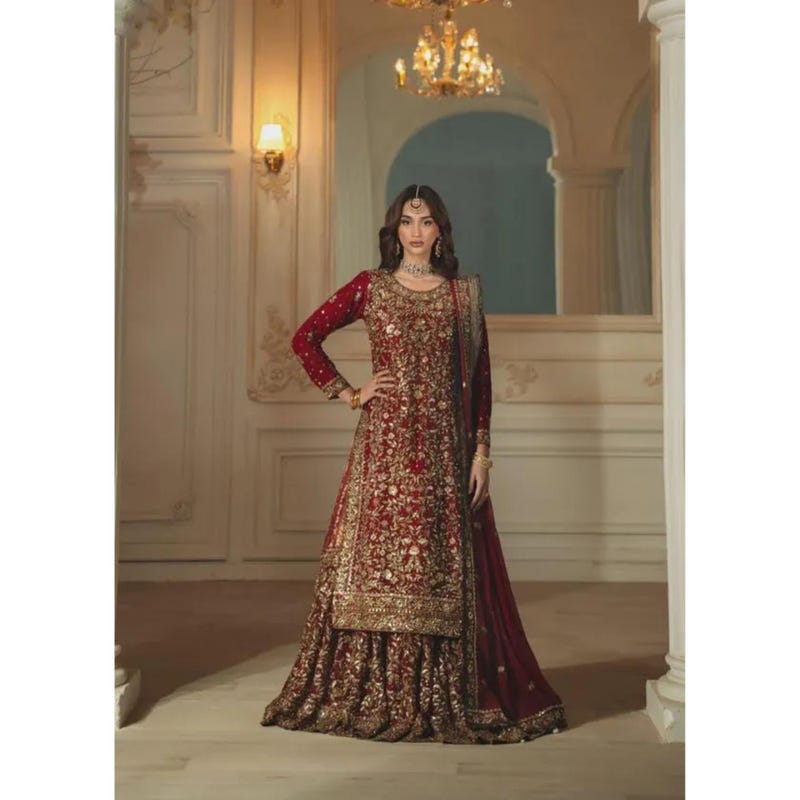 Farshi Pakistani Lehenga - Etsy