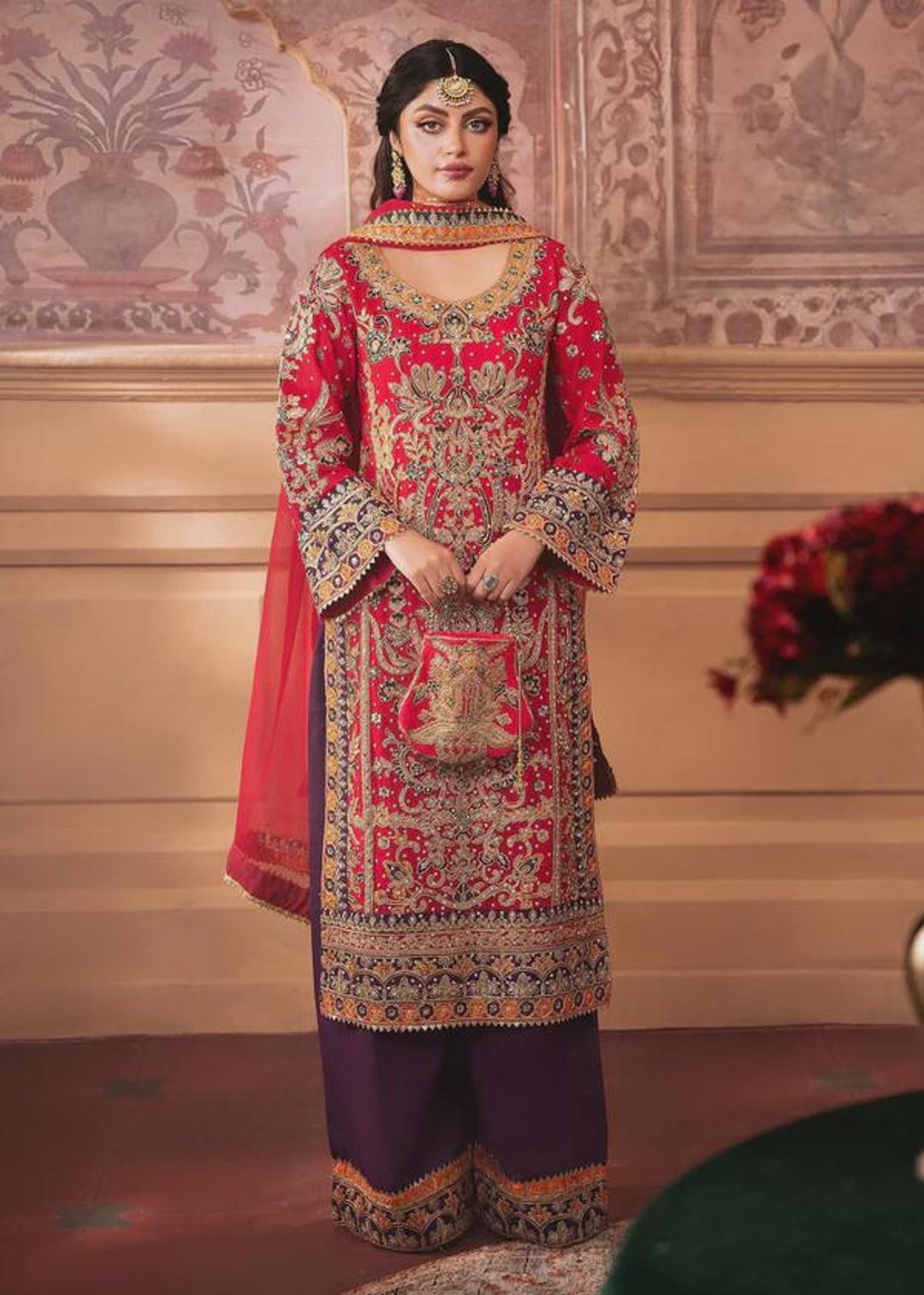 Pakistani Shalwar Kameez | Pakistani Wedding | Embroidered Salwar ...