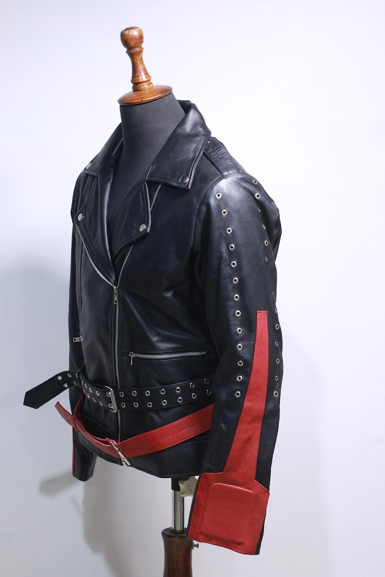 Shadow the Hedgehog Inspired Black Women Leather Jacket – Bold Cosplay ...