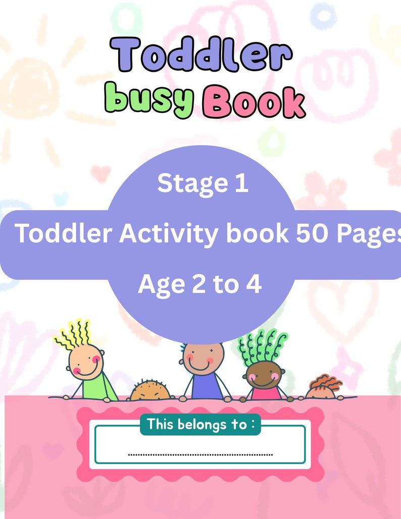 Printable Toddler Busy Book | Preschool Learning Binder | Quiet Book ...