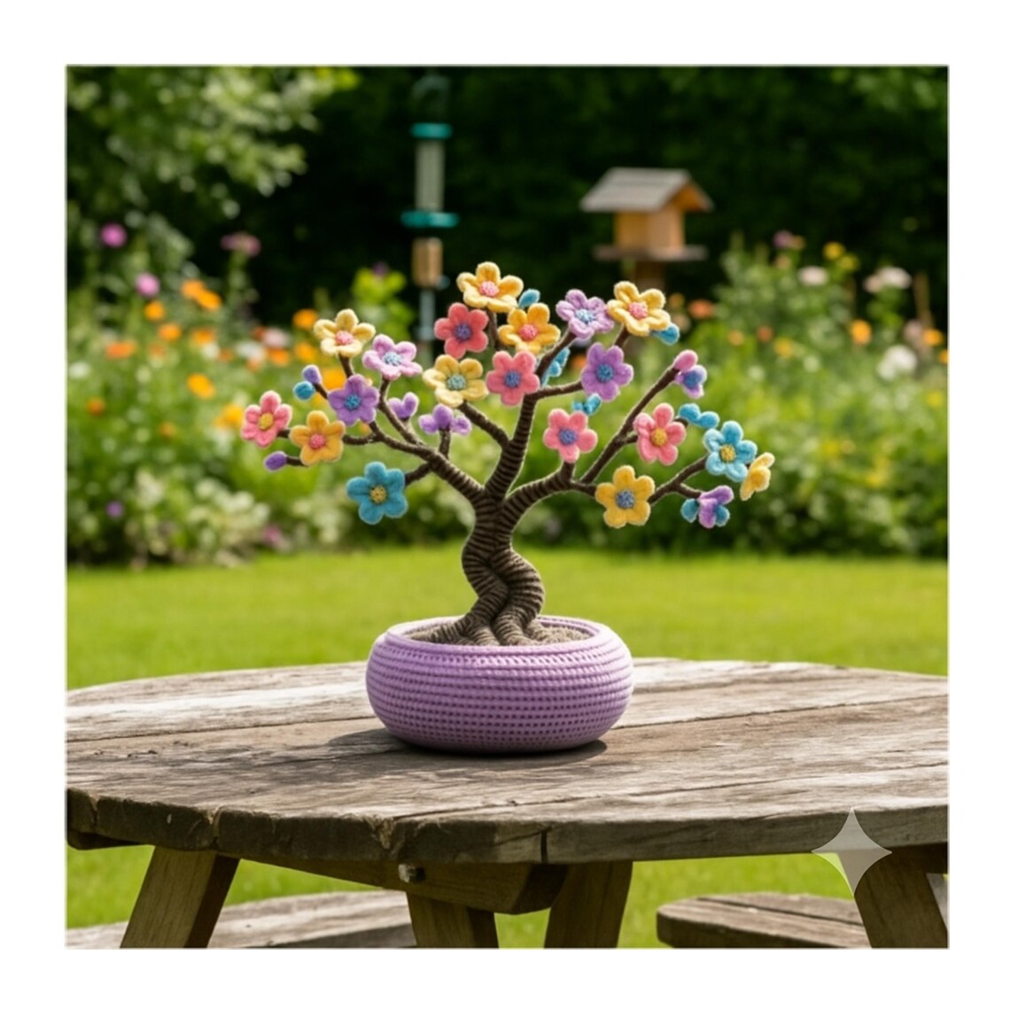 Bonsai Tree Pattern With Small Flowers Pdf,amigurumi Plant Decor - Etsy