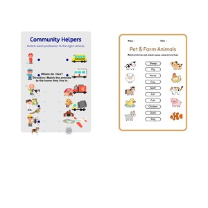 Printable Toddler Busy Book | Preschool Learning Binder | Quiet Book ...