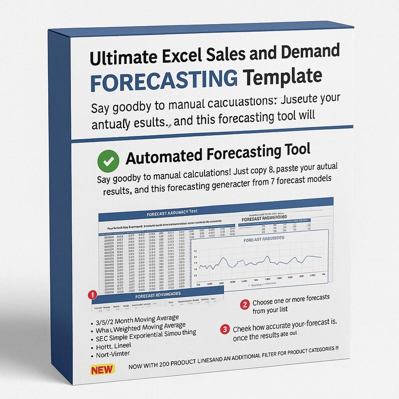 Ultimate FORECASTING Template With 7 Forecast Models Plus Accuracy ...