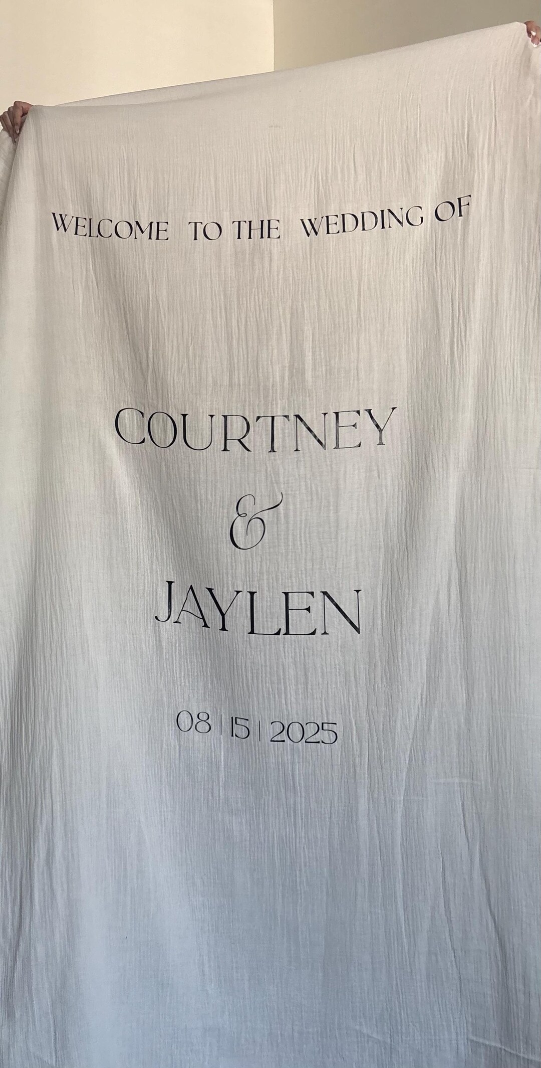 Linen Signs for Wedding, Bridal Shower, Baby Shower, Birthdays, Parties ...