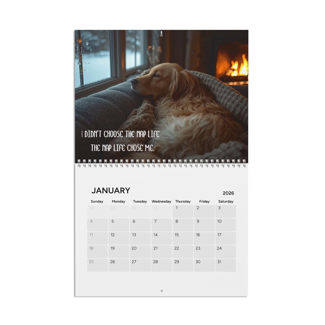Funny Dog Calendar 2026 | Hilarious Quotes & Cinematic Dogs | Unique ...