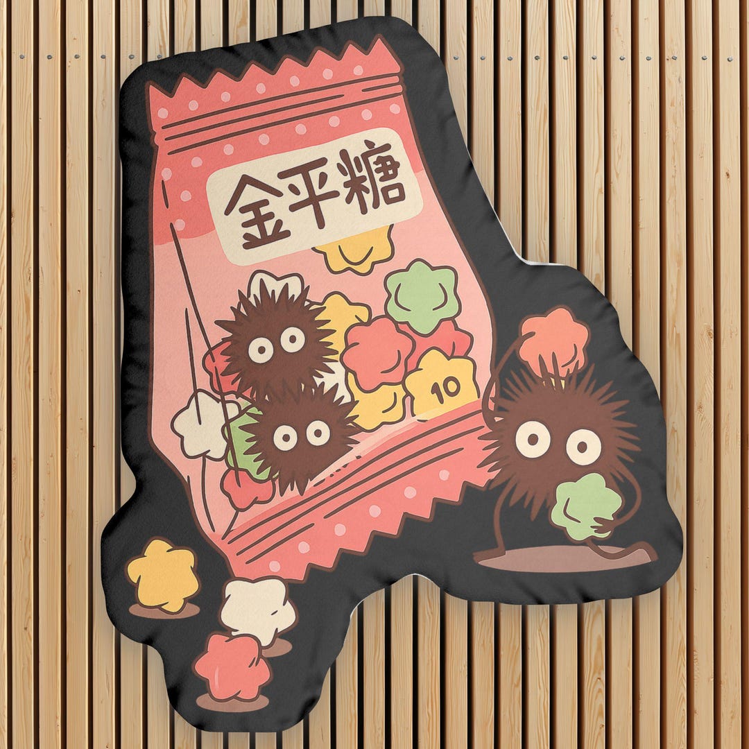 Soot Sprite Pillow, Ghibli Pillow, Studio Ghibli Plushie, Ghibli Gift ...