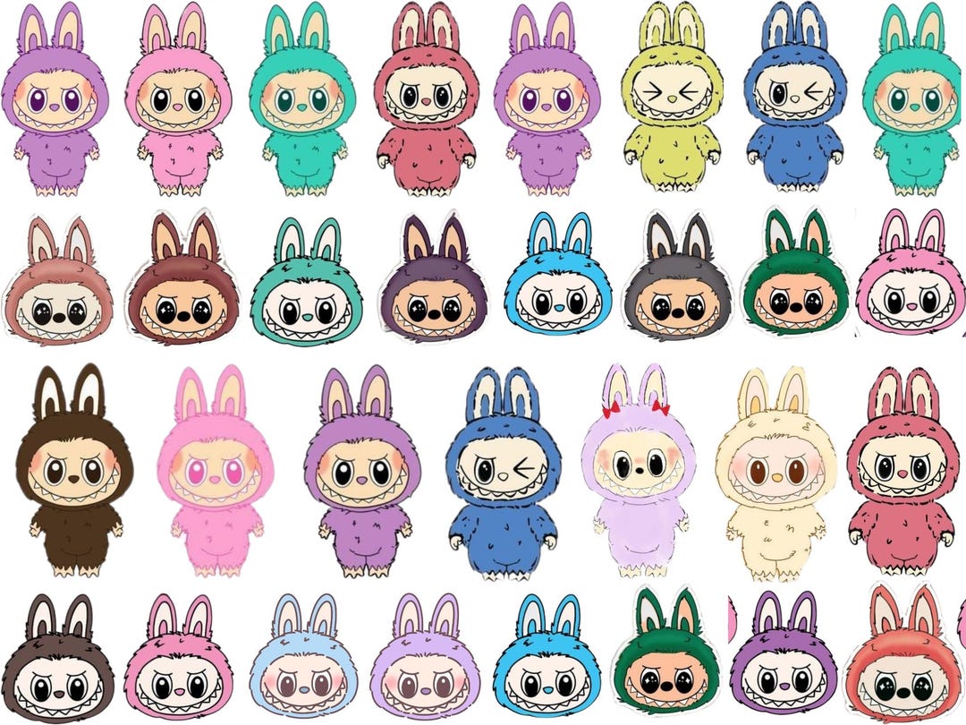 Labubu Designs SVG Bundle, Labubu Clipart, Labubu PNG, Cute Labubu ...