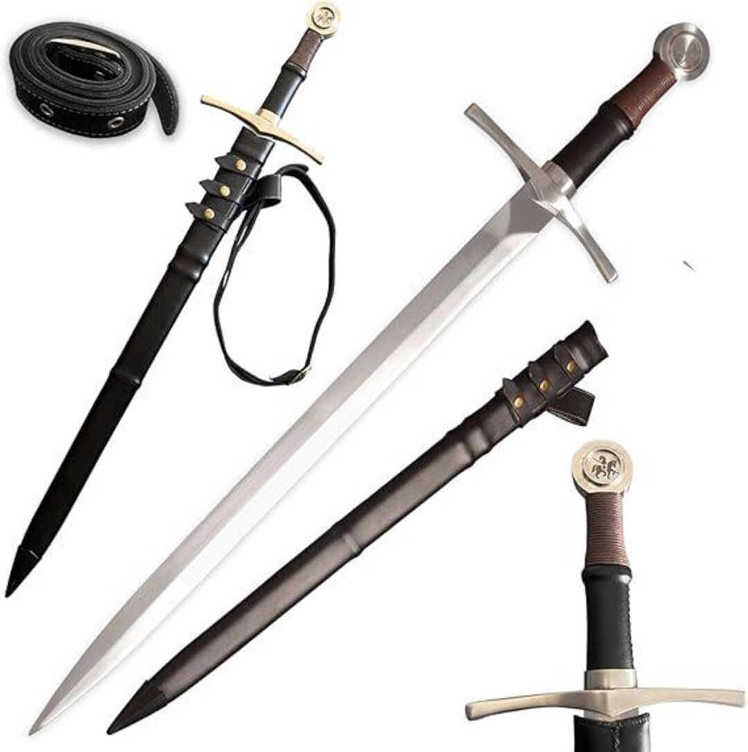 Sharp Blade Medieval Sword Metal Western Sword Manganese Steel Blade ...