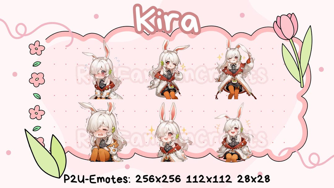 Fate Trigger Kira Starhopper Emotes - Ready to Use Cute Chibi Emotes ...