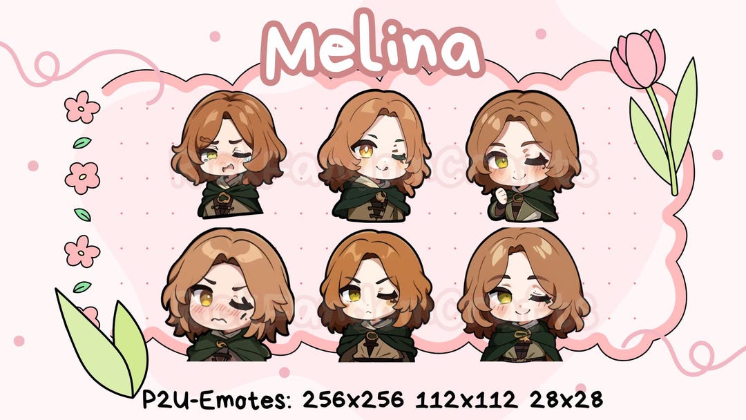 Elden Ring Melina Emotes - Ready to Use Cute Chibi Emotes for Discord ...