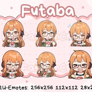 Persona 5/P5 Futaba Emotes - Ready to Use Cute Chibi Emotes for Discord ...