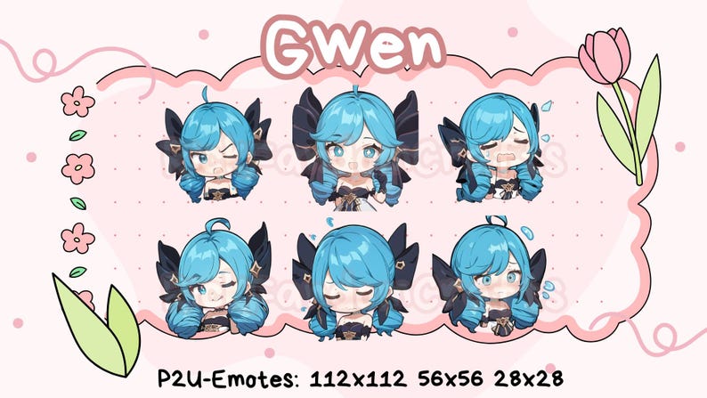 League of Legends Gwen Emotes - Ready to Use Cute Chibi Emotes for ...