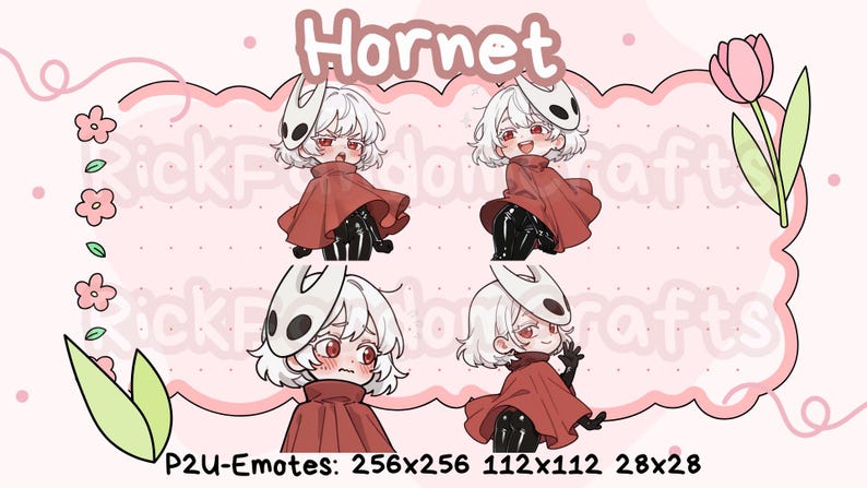 Hollow Knight Silksong Hornet Emotes (pack 1) - Ready to Use Cute Chibi ...